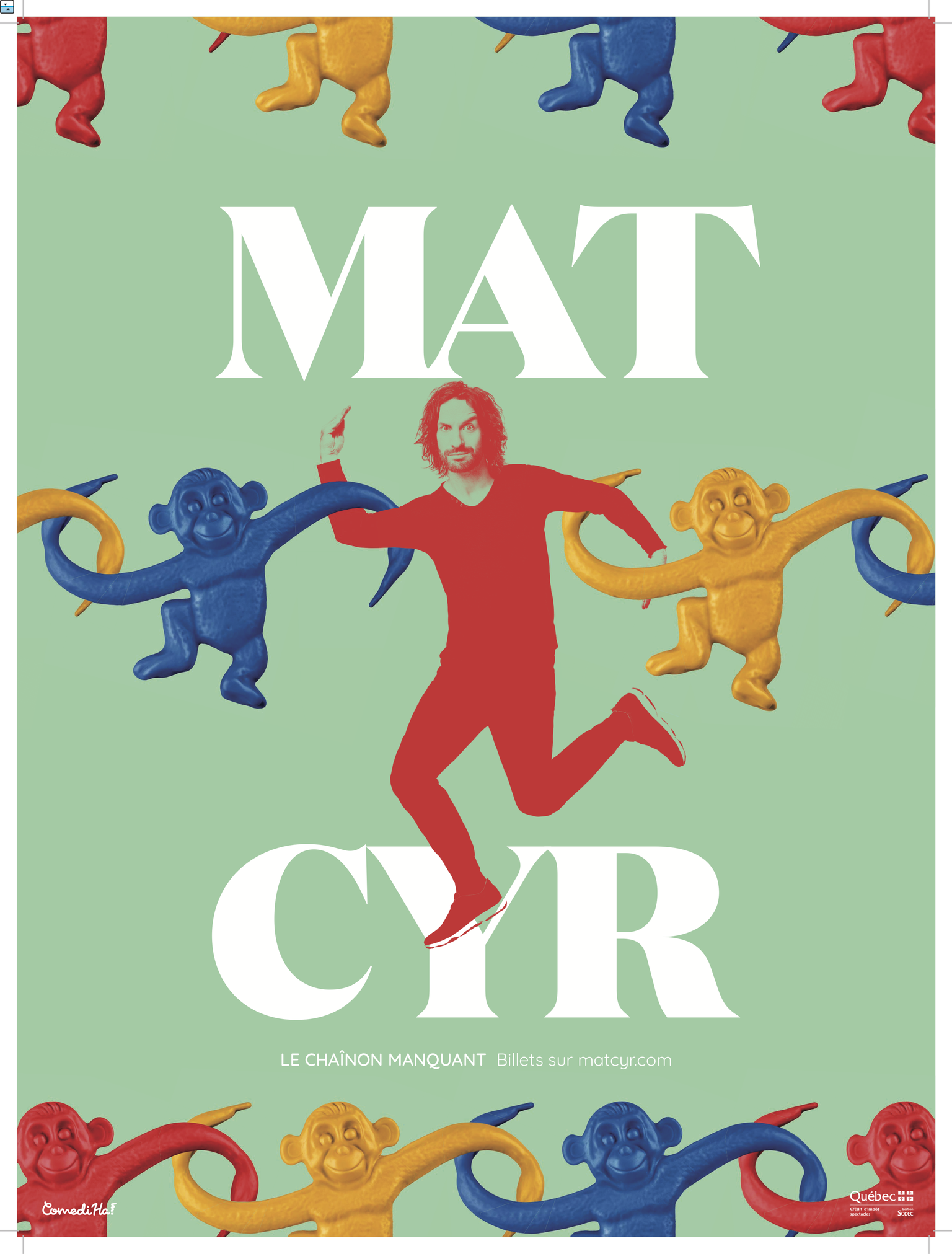 Ping Pong réalise les affiches du premier spectacle de Mathieu Cyr ...