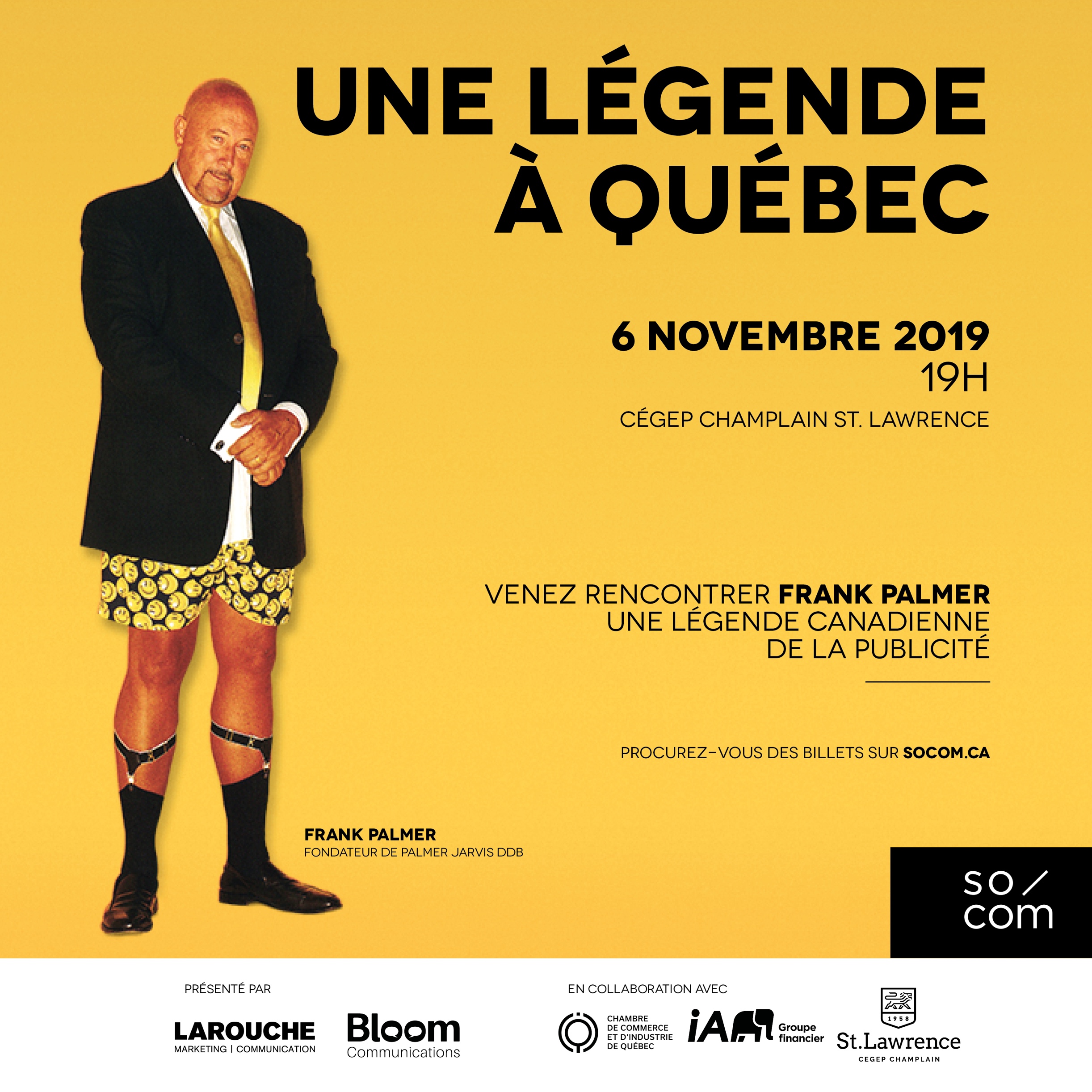 La SOCOM accueille le 6 novembre prochain Frank Palmer, une légende ...
