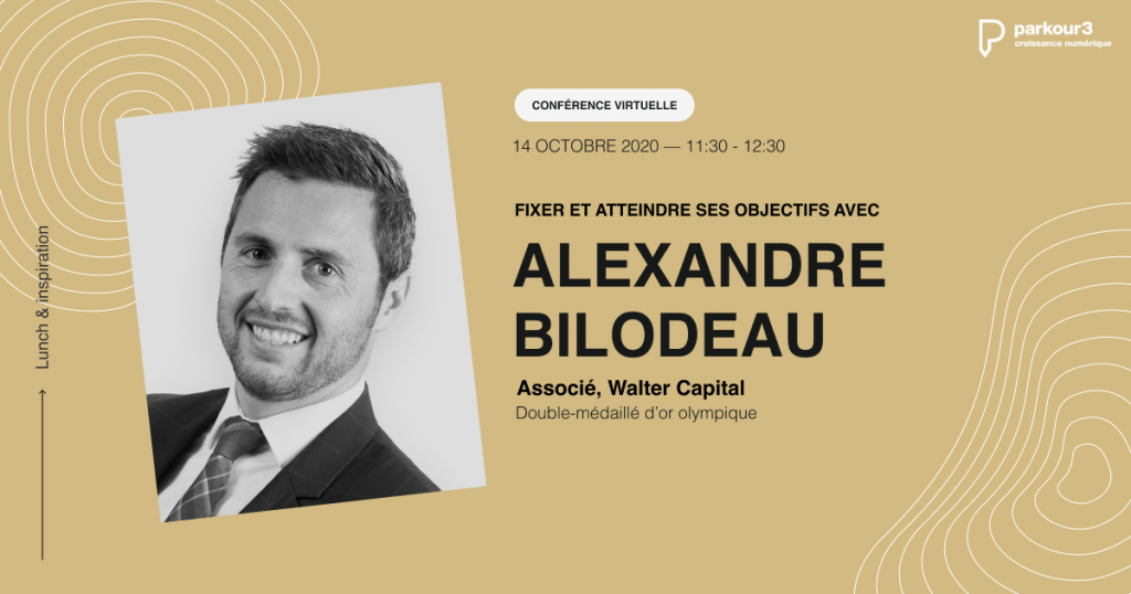 Parkour3 organise une conférence avec Alexandre Bilodeau le 14 octobre ...